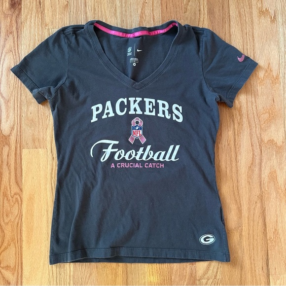 Nike | Tops | Green Bay Packers Football A Crucial Catch Breast Cancer ...